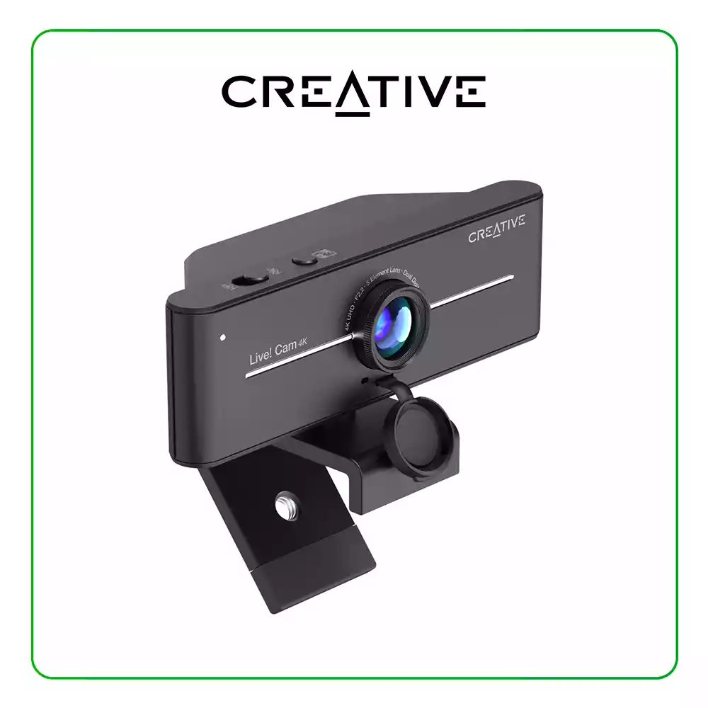 CÁMARA WEB CREATIVE LIVE! CAM SYNC 4K UHD 2160P DUAL MIC USB C/TAPA ...
