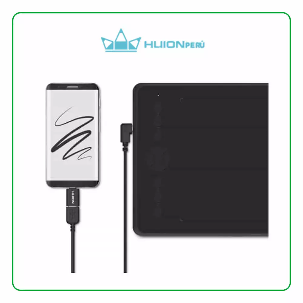 Tableta Gráfica Profesional Huion Inspiroy INK H320M, 5080 LPI, Lápiz ...